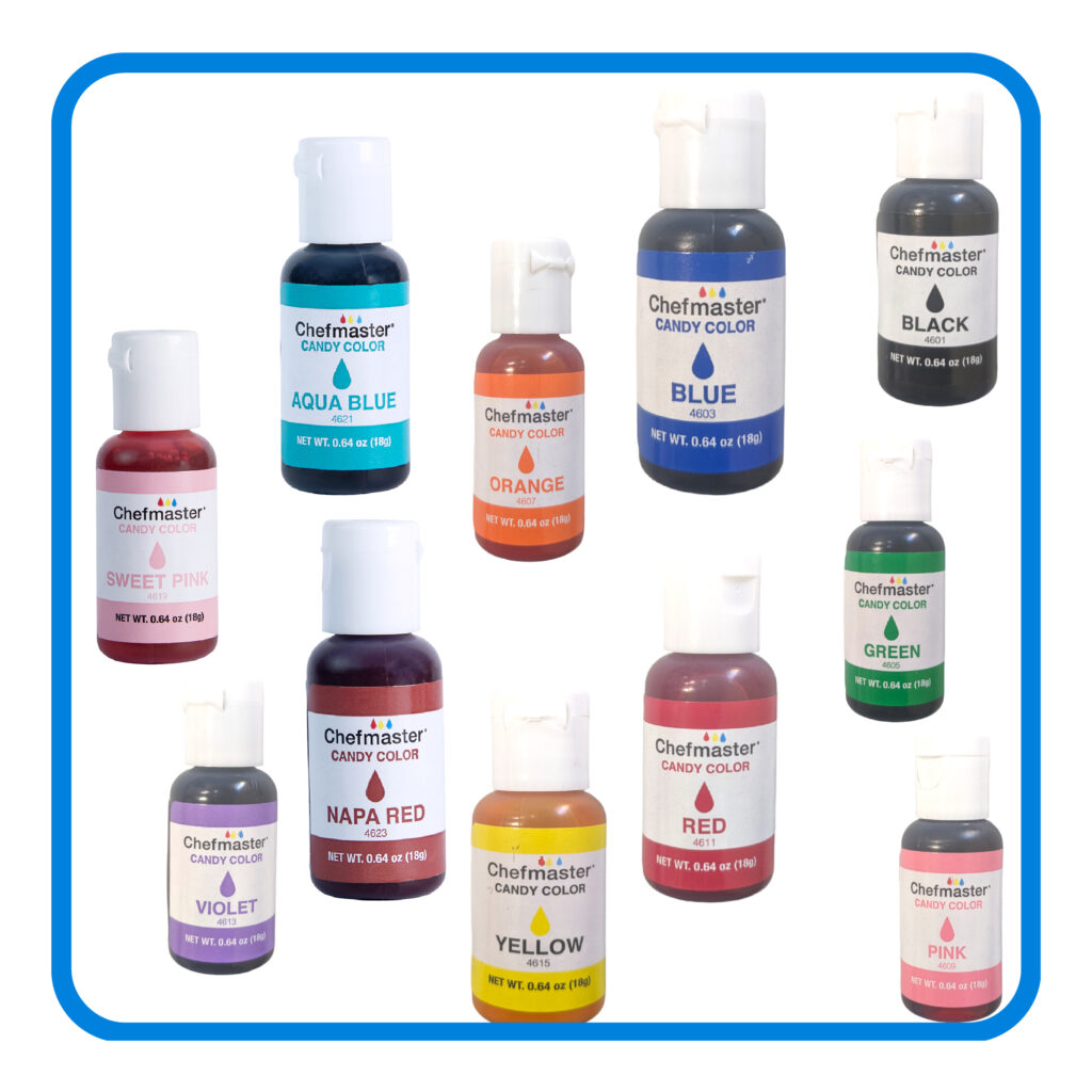 Chefmaster Liquid CANDY Color .64 oz jars – 12 ct – choose color – GD ...